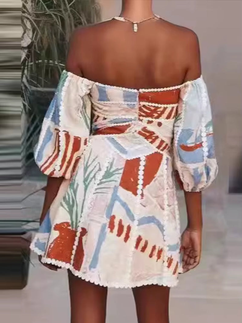 Alluring Charm: Women’s Elegant Sexy Hollow Out V-Neck Mini Robe ...